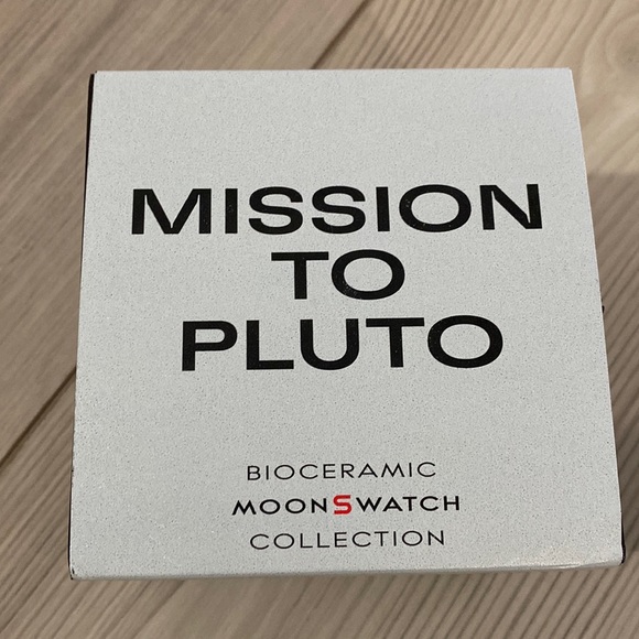 Swatch | Accessories | Mission To Pluto Bioceramic Moonswatch Watch ...